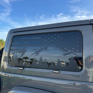 2x American Flag Side Window Decal for Ford Bronco Sport 2021 2022 2023 ...