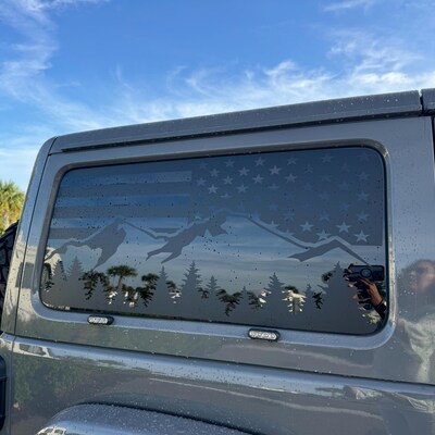 2x American Flag Side Window Decal for Ford Bronco Sport 2021 2022 2023 ...