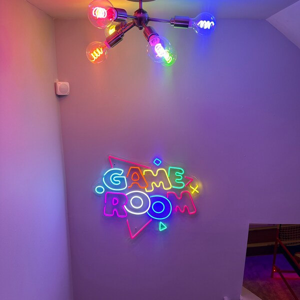 Gameroom Led Sign, Gameroom Led Sign, Wall Decor, Gameroom Neon Sign ...