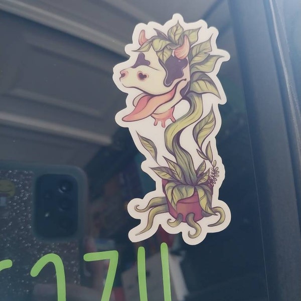 Sims Cow Plant Sticker - Etsy