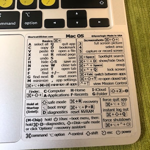 Word/excel for Windows PC Keyboard Shortcut Sticker No-residue ...