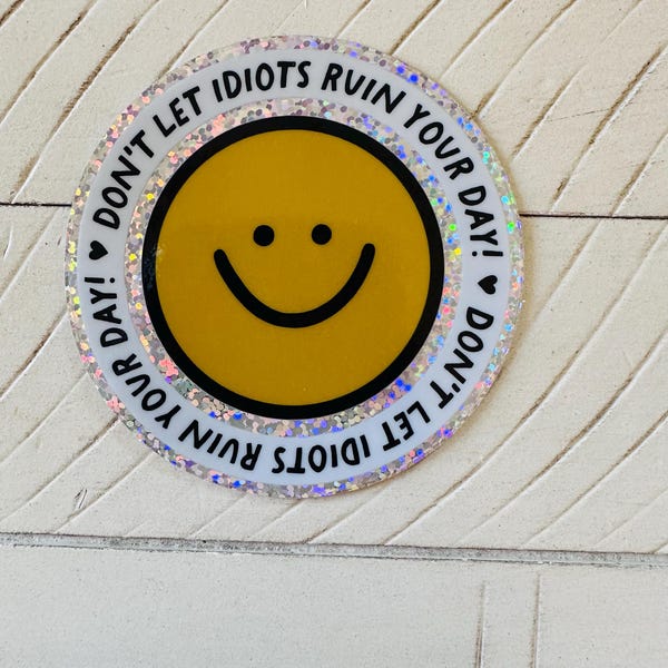 NEW so Much Joy Ahead Cute Smiling Face 2 Sticker, Encouraging Mental ...