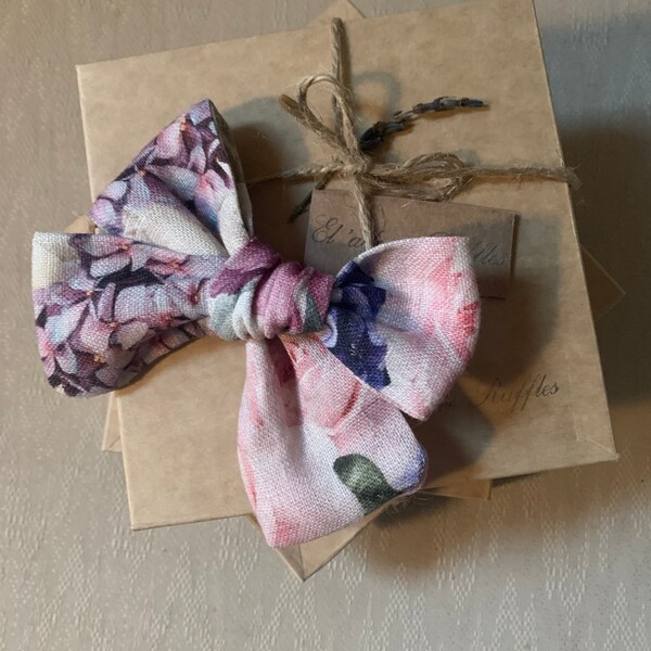Multiple Colors. Super Cute Mini Knot Bows From Linen. Bunny Ears Pony ...