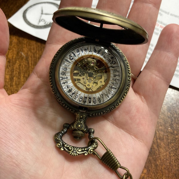 His Dark Materials Alethiometer. Mechanical Pocket Watch / Necklace ...