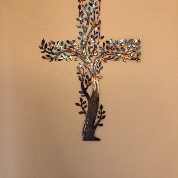 Tattered American Flag Corner Cross, Stainless Steel, Tattered Flag ...