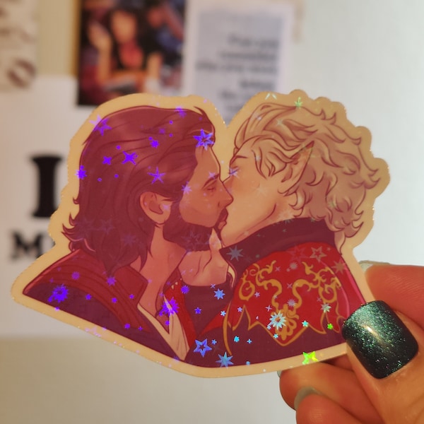 Holographic Bloodweave Gale & Astarion Baldur's Gate 3 Sticker - Etsy