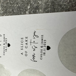 Calligraphy Favour Stickers, Personalised Wedding Favour Stickers, Save ...