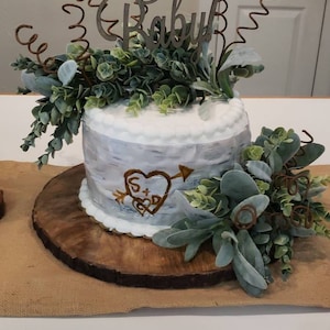 Greenery Cake Topper / Greenery Garland Cake Topper / Wedding Cake ...