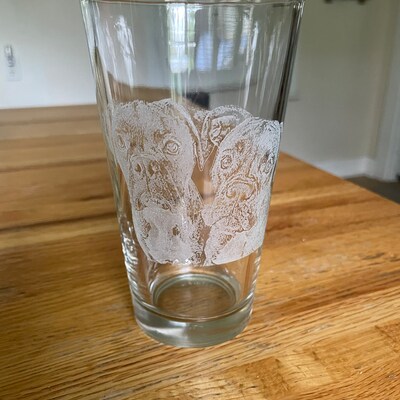 Etched Rocks Glasses whiskey Glass, Picture on Glass, Family Photo ...