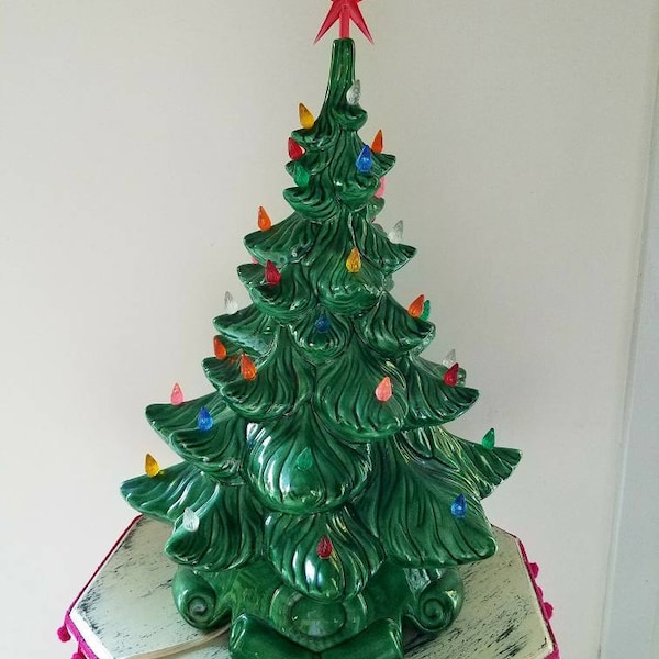 Extra Star - Vintage Style Ceramic Christmas Tree Plastic Replacement ...