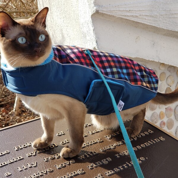 Warm Cat Jacket, Softshell Jacket for Cat, Waterproof and Windproof Cat ...