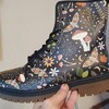 Vegan Combat Boots, Insects Nature Bugs Boots, Whimsigoth Naturecore ...