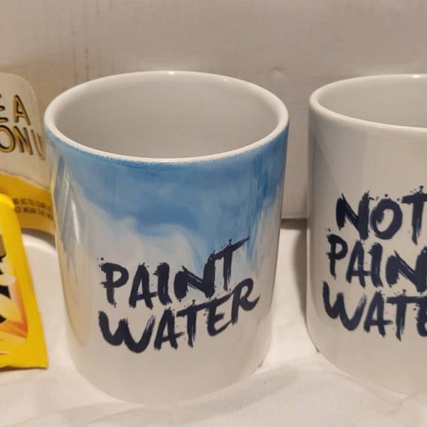 Paint Water & Not Paint Water Pots | Brushes Pot | Funny Gift for ...