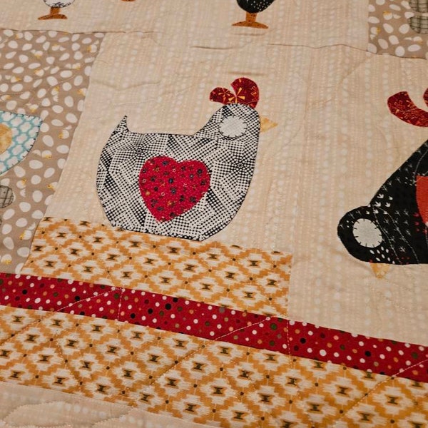 Chicken Feet Longarm Quilting Digital Pantograph Used in E2E (edge to Edge) Quilting - Etsy