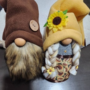 Small Boho Female Gnome Fall Gnome Decor Tiered Tray Decor - Etsy