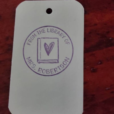 Library of Stamp Classroom of Books Stamper Teacher Gift Graduation ...