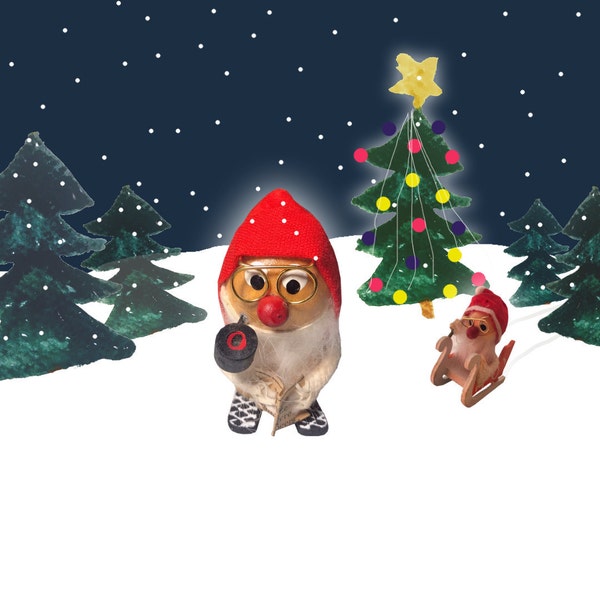 1950s Grumpy Old Man Gnome Elf Backwoods Hillbilly Moonshine Nap Pixie ...