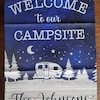 Welcome to Our Campsite Garden Flag, Camping Garden Flag, Personalized ...