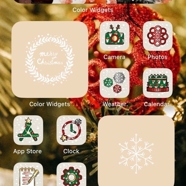 HAND-MADE CHRISTMAS App Icons | Festive Season | Personalized ...