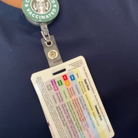 Mini CNA / NA / Nursing Assistant Vertical Badge Card Set 6 Cards for ...