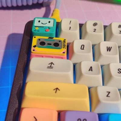 Kawaii Shark Cute Inspired Hand Painted Artisan Keycap MX Key - Etsy