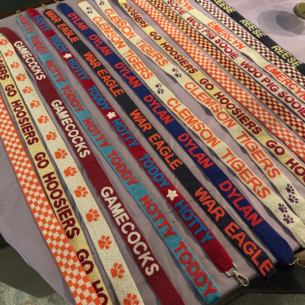Gameday Purse Strap, Gameday Bag Strap, Collegiate Purse Strap, Stadium ...