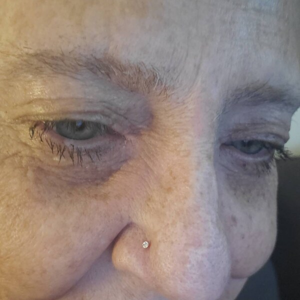 Tiny 1mm 1.5mm 2mm Nose Studs Diamond Nose Rings 14K Gold Plated Nose Bone Thin 22 Gauge Nose ...