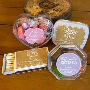 Set of 12 Personalized Diamond Shaped Favor Boxes With Labels Floral ...