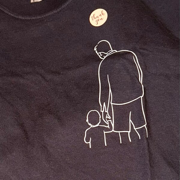 Custom Portrait Shirt, Comfort Colors Custom Portrait From Photo ...