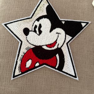 Mickey Mouse Patch, Disney Sewing Patch, Embroidery DIY Fabric Patches ...