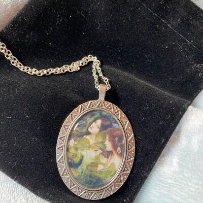 Art Nouveau Floral Compact Mirror Edwardian Flower Pattern - Etsy