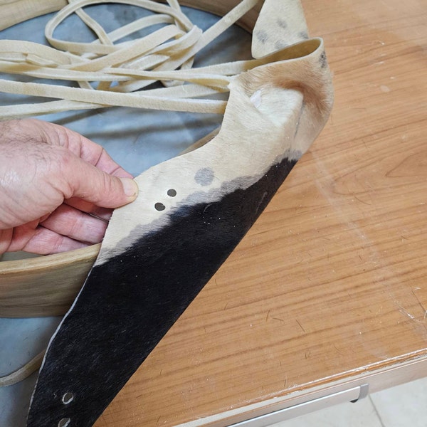 Lacing Rawhide, Medium Thick Buffalo Skin Rope for Drum Making. /1cm by 1. Mm Skin for or Shaman ...