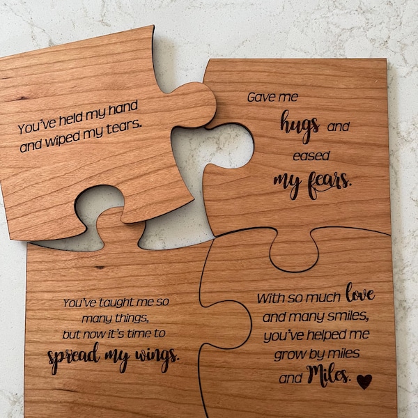 Hand Writing Message Card | Wooden Note | Memory a Letter | Keepsake ...