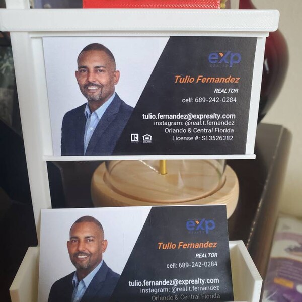 Real Estate Business Card Display - Business Card Holder Personalized ...