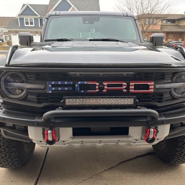 Tufskinz | Grille Letter Overlays - Fits 2021-2025 Bronco Raptor - 4 ...