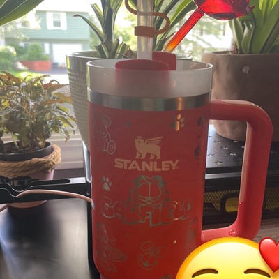 Lily and Leopard Print Laser Engraved Tumbler - Etsy