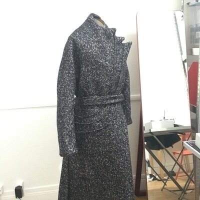 1950s Housecoat Sewing Pattern. Housecoat With Shawl Collar, Double ...