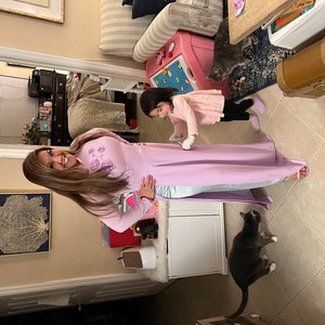 Pink Vietnamese Traditional Ao Dai Long Dress With 3D Flower , Including Pants - Etsy