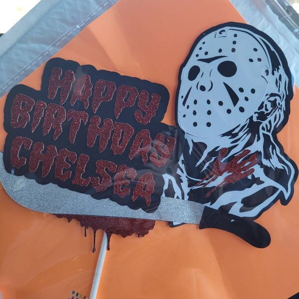 Jason Cake Topper - Friday the 13th Decor - Horror Theme - Halloween - Etsy
