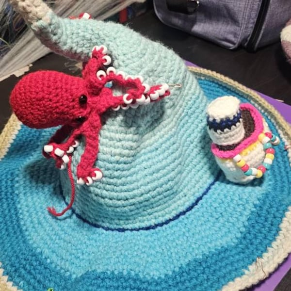 Beaded Fidget Octopus Crochet Pattern: Beginner Friendly, No Sew ...