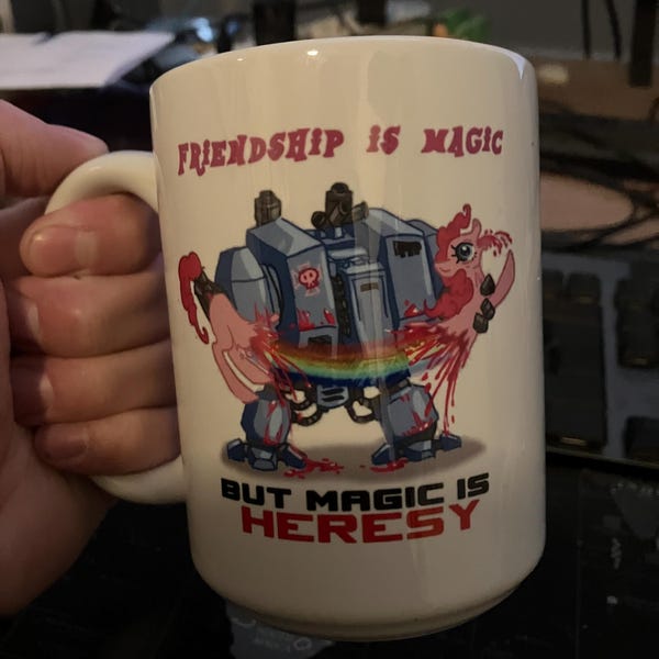Ceramic Mug 15oz Friendship is Magic, but Magic is HERESY - Etsy