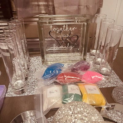 Wedding Unity Sand Ceremony Set Blended Family Together We Make a ...