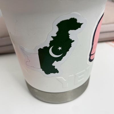 Rwanda Map Sticker, Custom Travel Decal, Colorful Rwanda Map Sticker ...