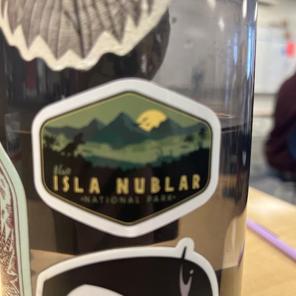 Jurassic Park Sticker, Jurassic Park Isla Nublar Sticker, Visit Isla ...