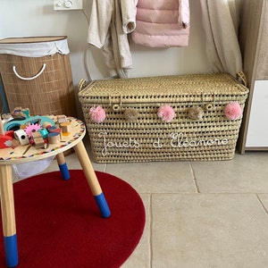 PERSONALIZED Wicker Storage Chest, Toy Trunk, Wicker Toy Chest, Rattan ...