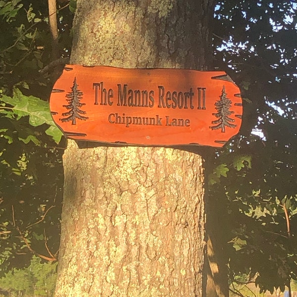 Outdoor Wooden Carved Cabin Sign, Camp Sign, Weekend Camping, Lake ...