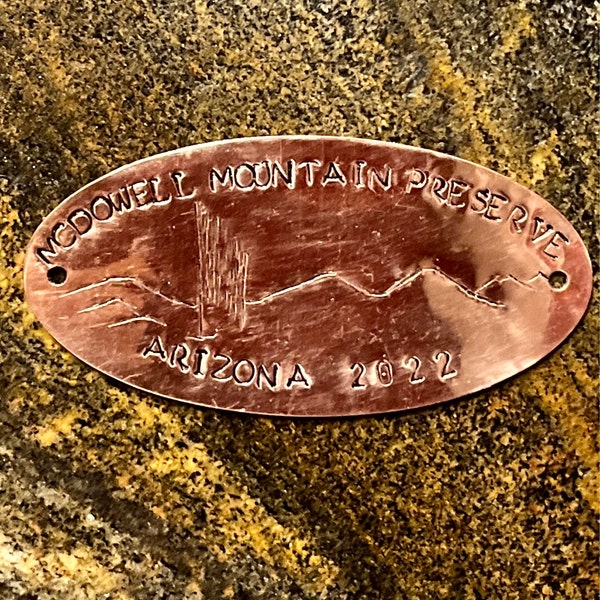 Custom Walking/ Hiking Stick Medallion/ Personalized Hand Stamped ...