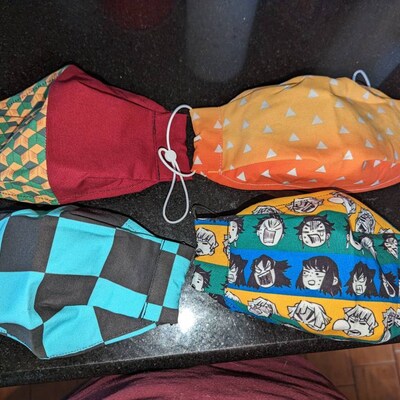 Cosplay Anime Cotton Face Mask Face Covering Reusable Mask - Etsy