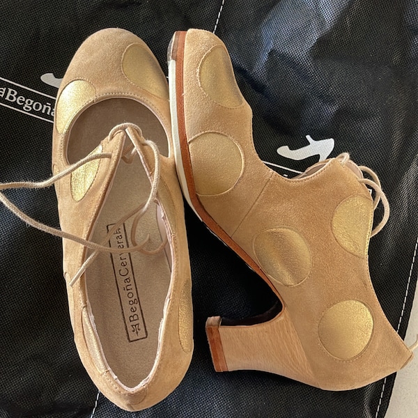 Flamenco Shoes Professionals Brand New Candor Black Leather Suede ...