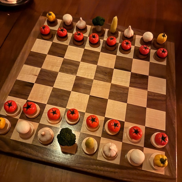 Checker Set Handmade, Wood Checker Board, Checker Board, Wood Board ...